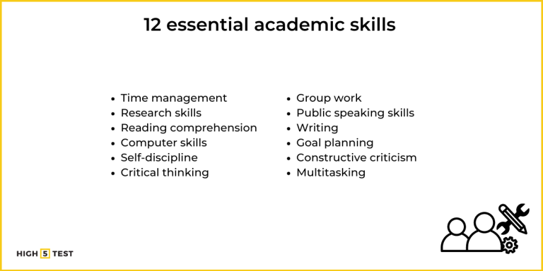 12 Academic Skills: Definition, Examples, How To Improve Them
